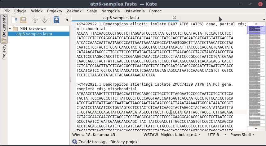 Edytory tekstu - Filogenetyka roślin